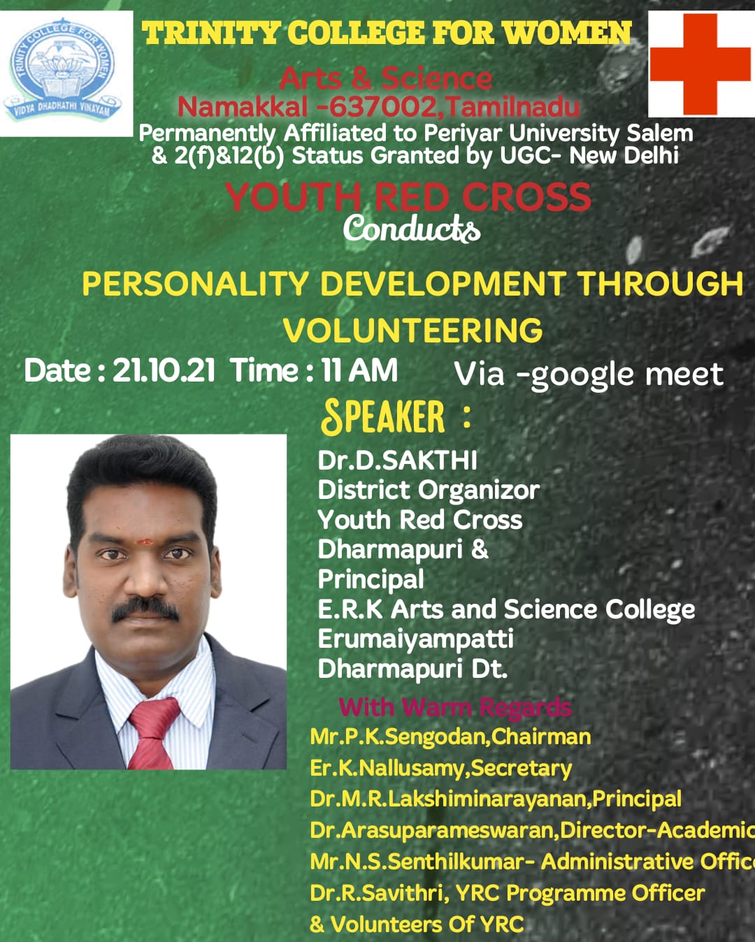 YRC Orientation Programme – Trinity College for Women