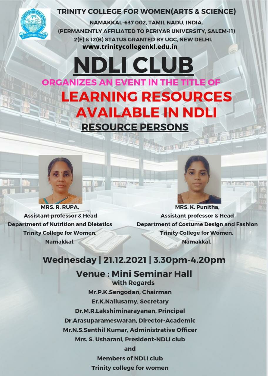 National Digital Library Club – Trinity College for Women